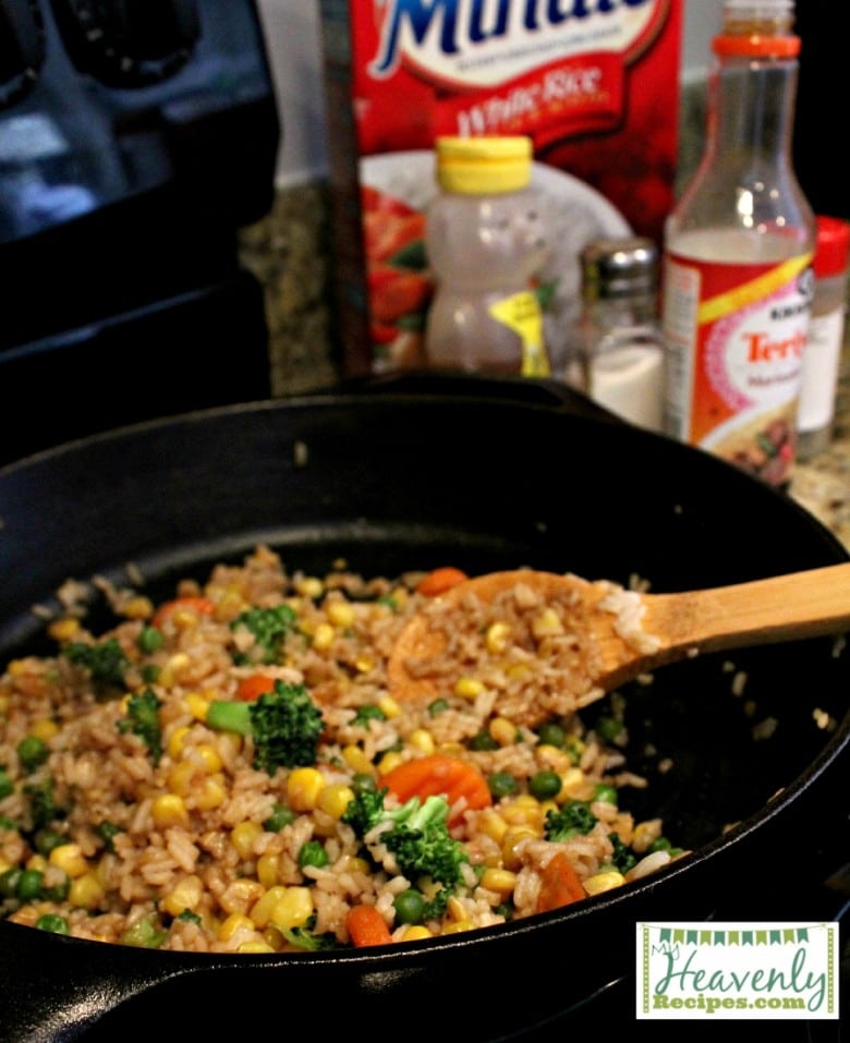 Healthier Fried Rice | Vegetable Fried Rice Recipe - My Heavenly Recipes