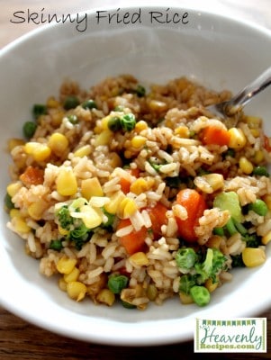 Healthier Fried Rice | Vegetable Fried Rice Recipe - My Heavenly Recipes
