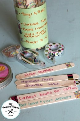 DIY Boredom Jar - Keep Kids Busy at Home - My Heavenly Recipes