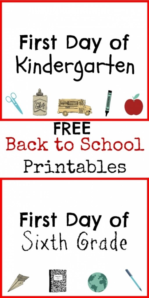 First Day Back to School Printables - My Heavenly Recipes