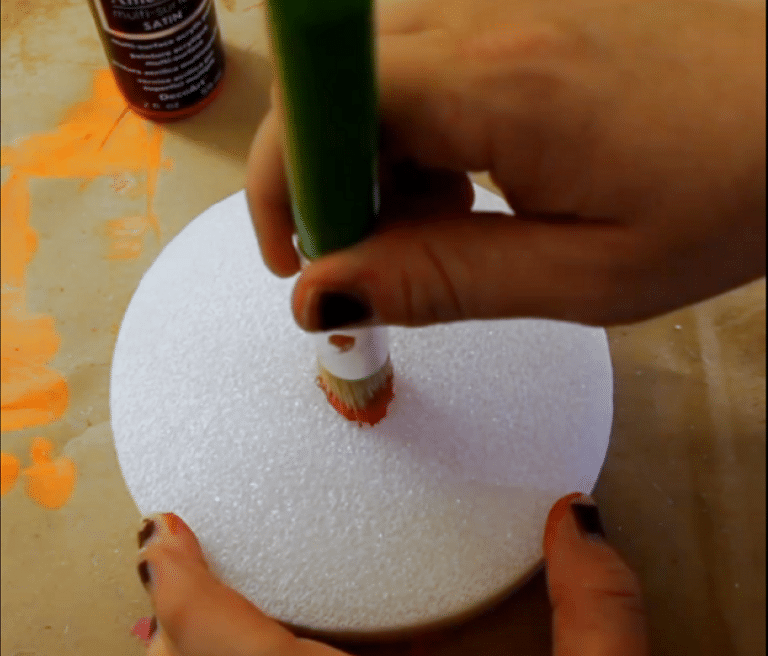 Styrofoam Circle Peppermint Decorations