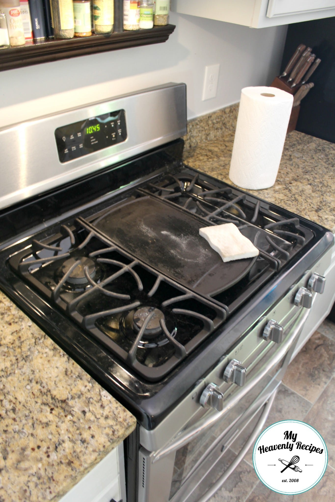 How We Keep Our Kitchen Clean {and My New To Me Gas Range} - My ...