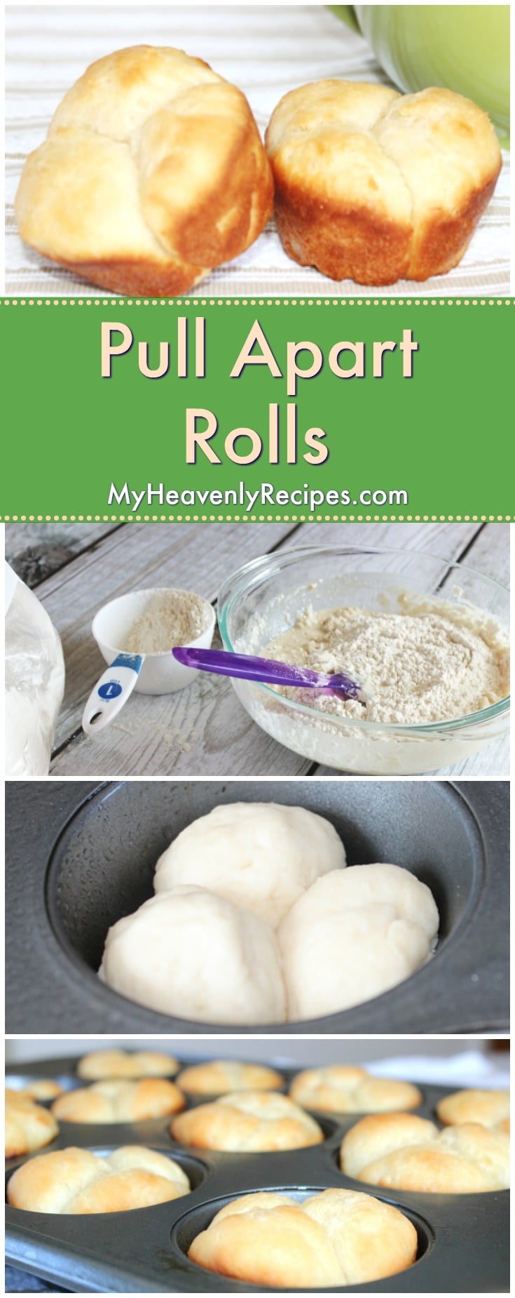 How To Make Pull Apart Rolls - My Heavenly Recipes