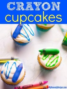 Crayon Cupcakes - My Heavenly Recipes