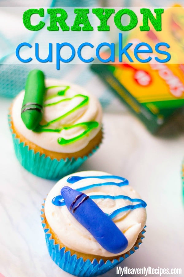 Crayon Cupcakes - My Heavenly Recipes
