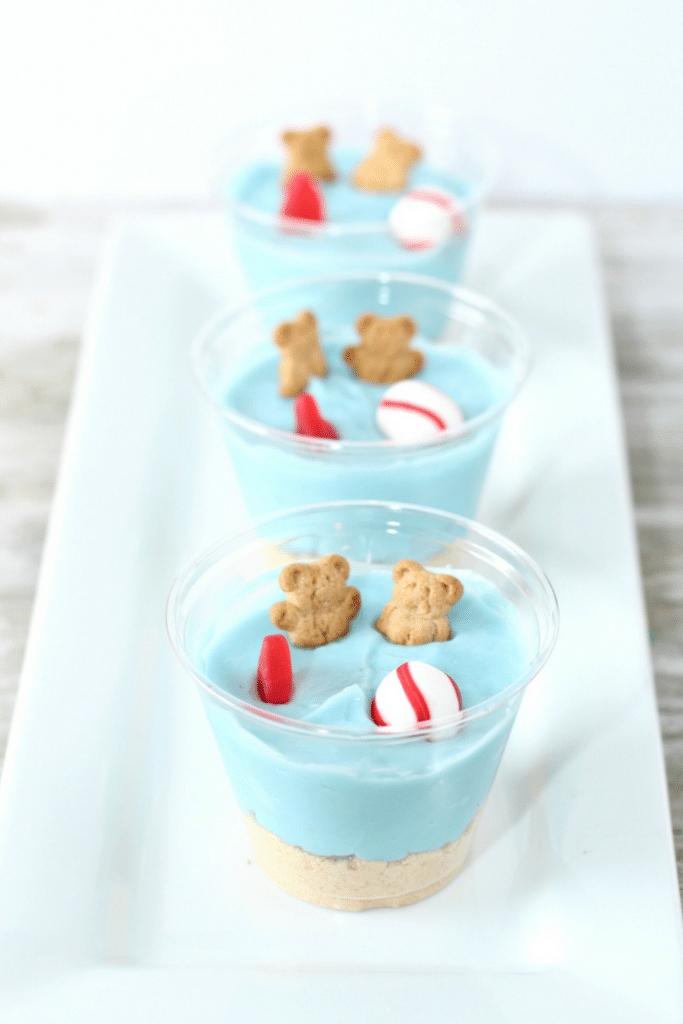 Beachy White Chocolate Pudding Cups - My Heavenly Recipes