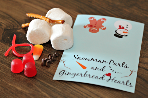Gingerbread Man Parts & Snowman Craft - My Heavenly Recipes