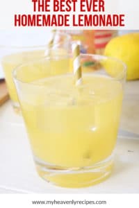 The Best Ever Easy Lemonade Recipe - My Heavenly Recipes