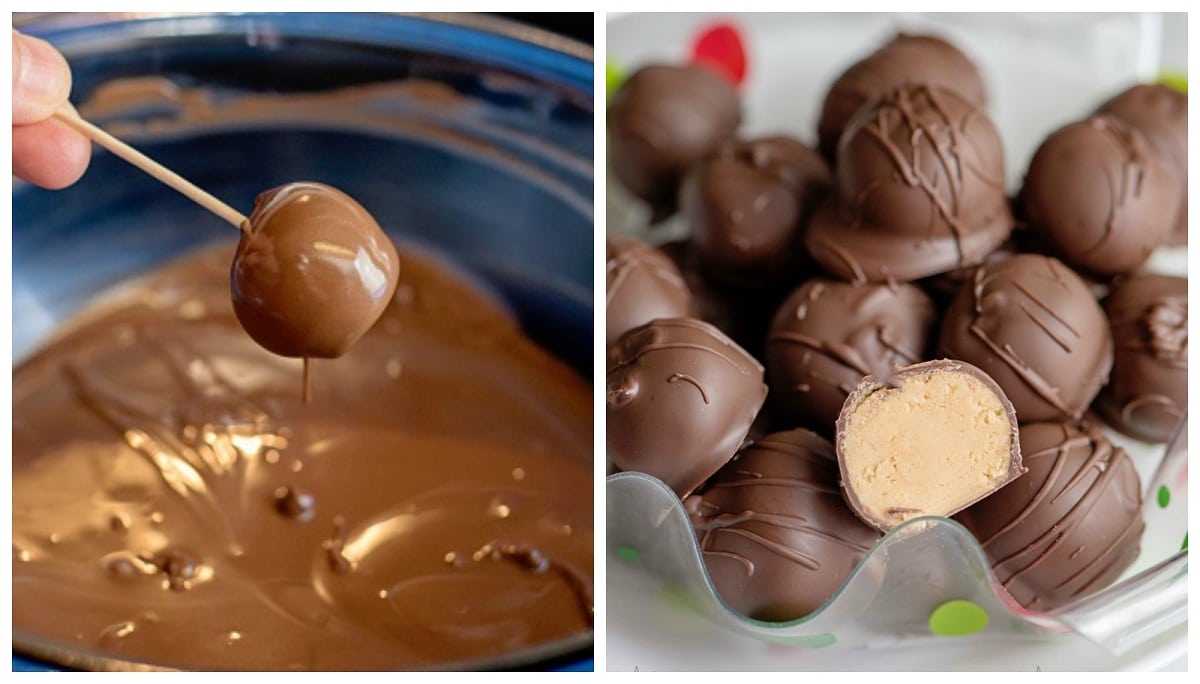 4 Ingredient Peanut Butter Balls No Bake Recipe My Heavenly Recipes
