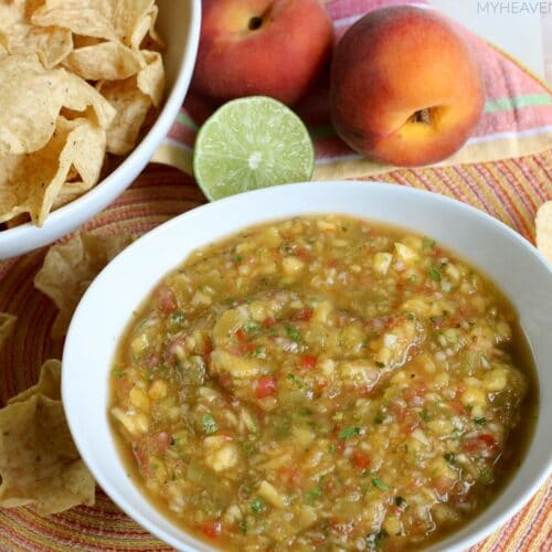 How to Make Homemade Peach Salsa - My Heavenly Recipes
