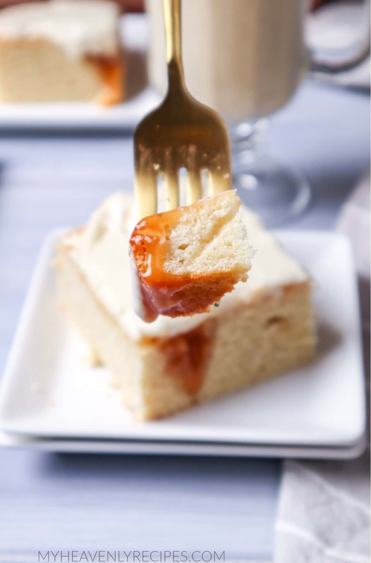 Egg Nog Poke Cake - My Heavenly Recipes