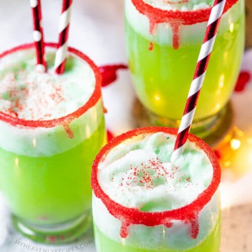 Elf Punch (Lime Sherbert Recipe) - My Heavenly Recipes