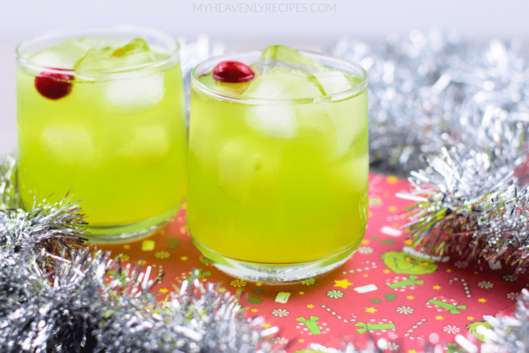 Green Grinch Drink - Fun Holiday Mocktail! - My Heavenly Recipes
