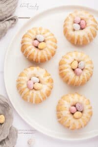 Mini Easter Bundt Cake Nests - My Heavenly Recipes
