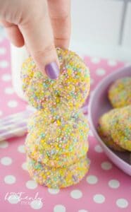 Easter Sprinkle Cookies - My Heavenly Recipes