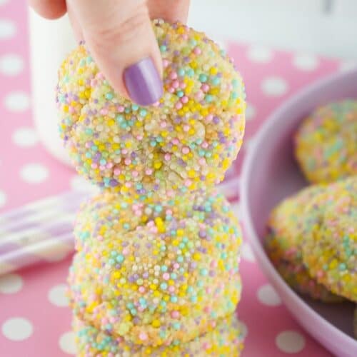 Easter Sprinkle Cookies - My Heavenly Recipes