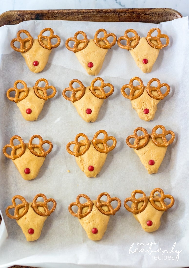 Peanut Butter Reindeer Cookies - My Heavenly Recipes Peanut Butter Reindeer Cookies - My Heavenly Recipes