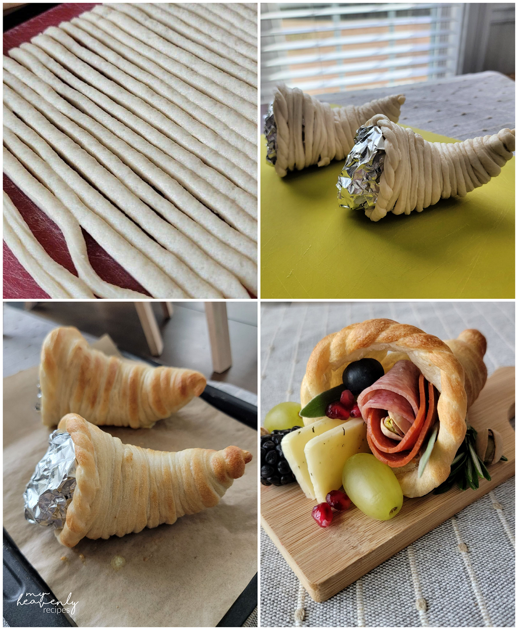 Individual Cornucopia Charcuterie Cups - My Heavenly Recipes