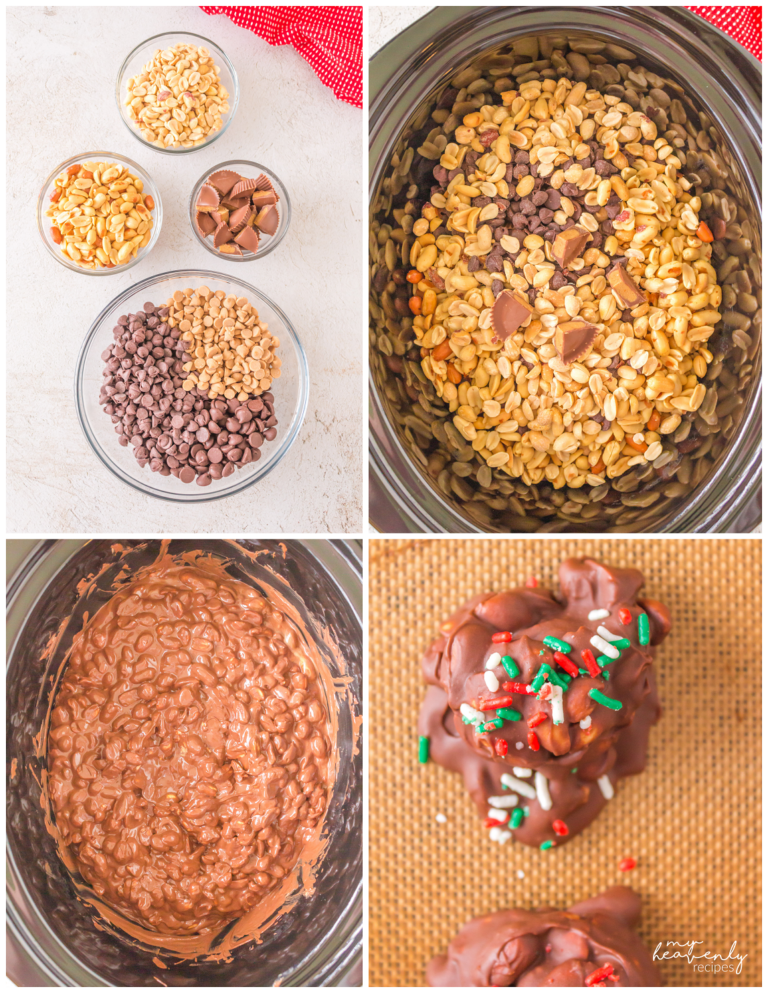 Crockpot Christmas Candy Clusters - My Heavenly Recipes