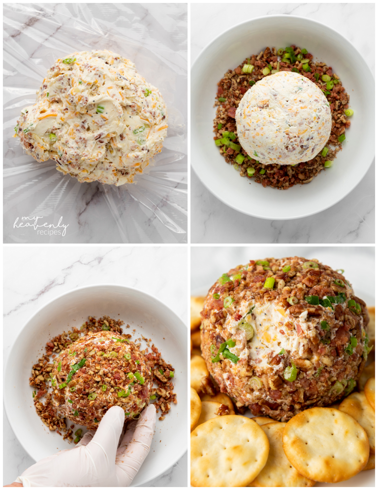 Pecan Bacon Cheese Ball Recipe - My Heavenly Recipes