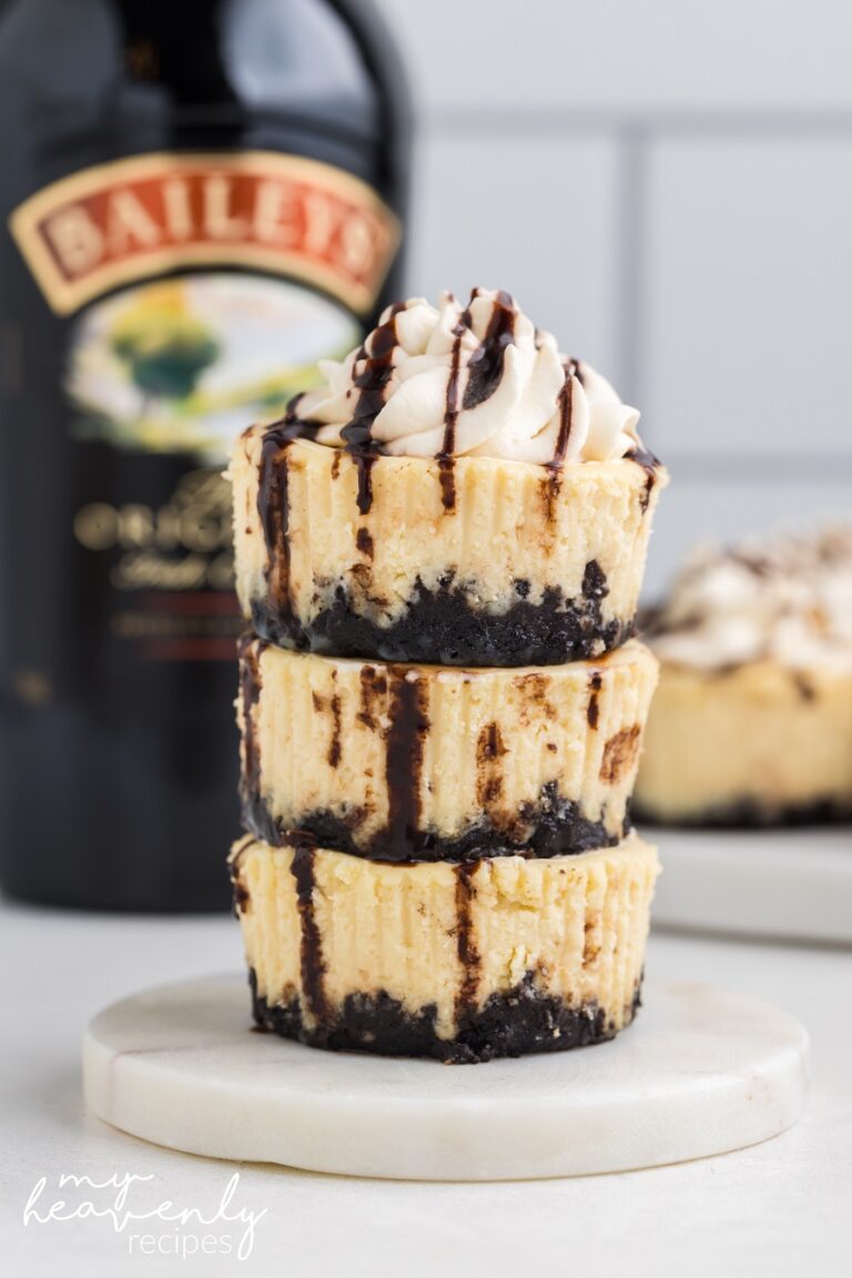 Mini Bailey's Cheesecakes - My Heavenly Recipes