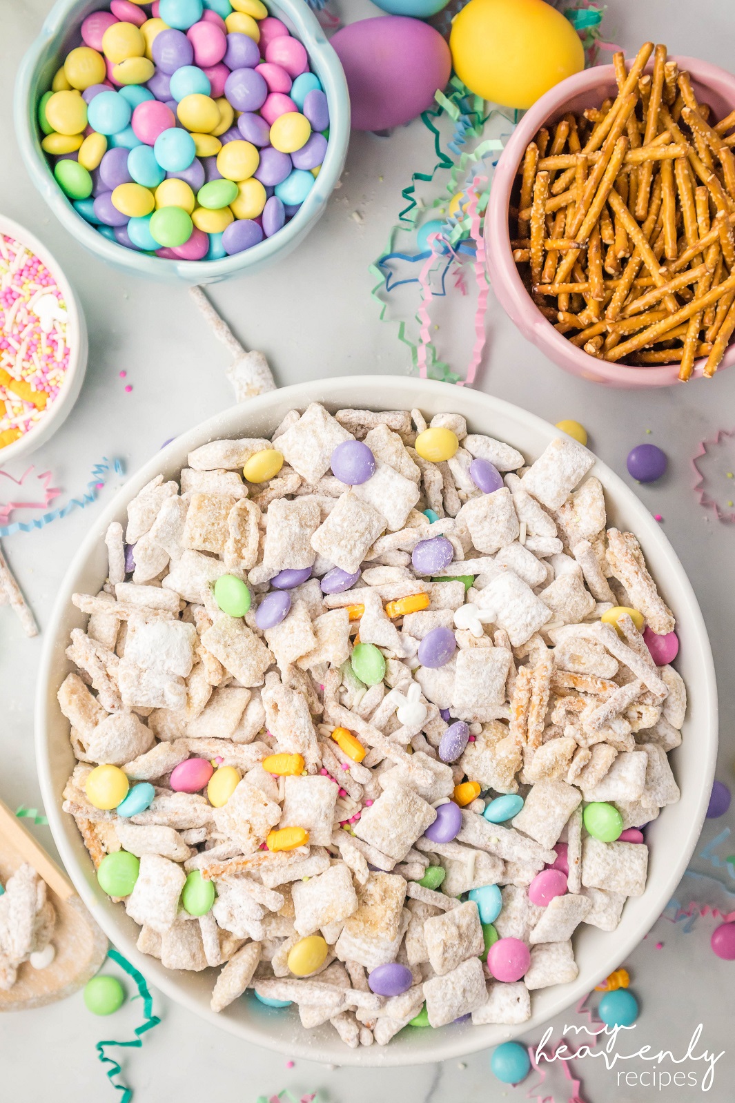 Easter Bunny Bait (Puppy Chow Mix) - My Heavenly Recipes
