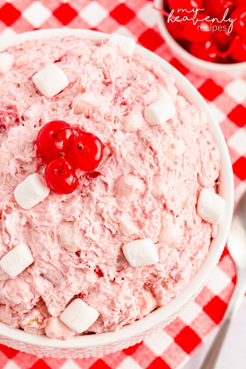 Cherry Fluff Salad Recipe - My Heavenly Recipes