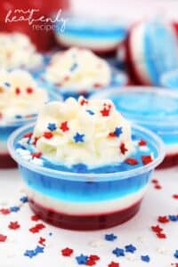 Bomb Pop Jello Shots - My Heavenly Recipes