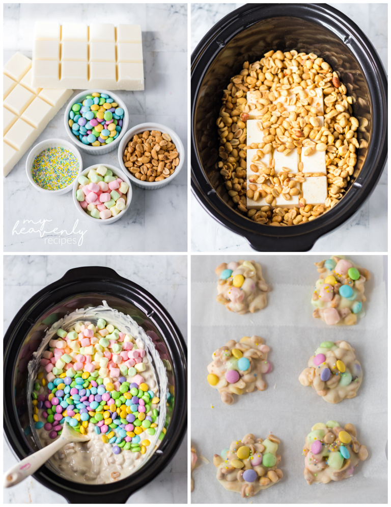 Crockpot Easter Cluster Candy - My Heavenly Recipes