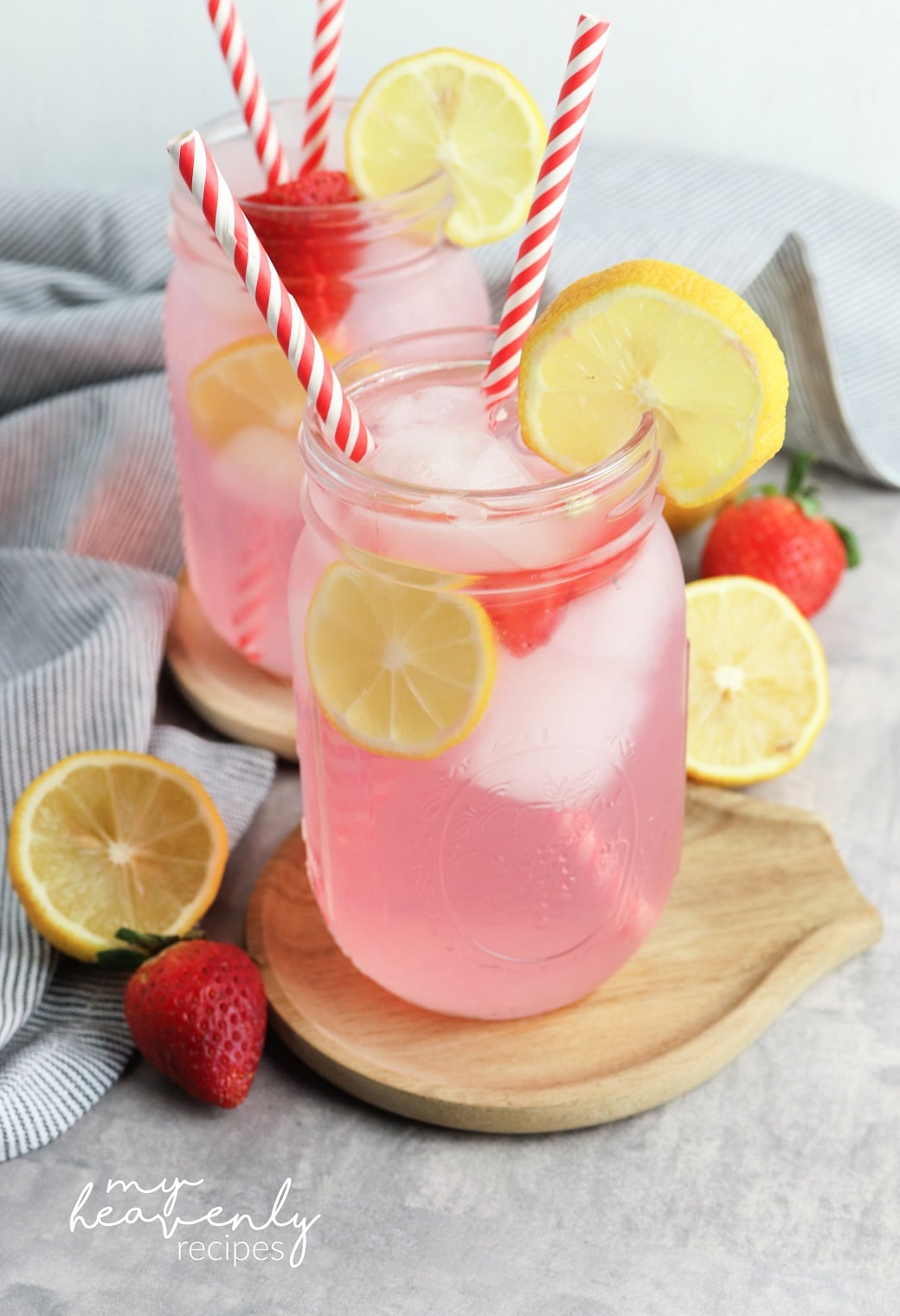 Strawberry Lemonade Spritzer Recipe - My Heavenly Recipes