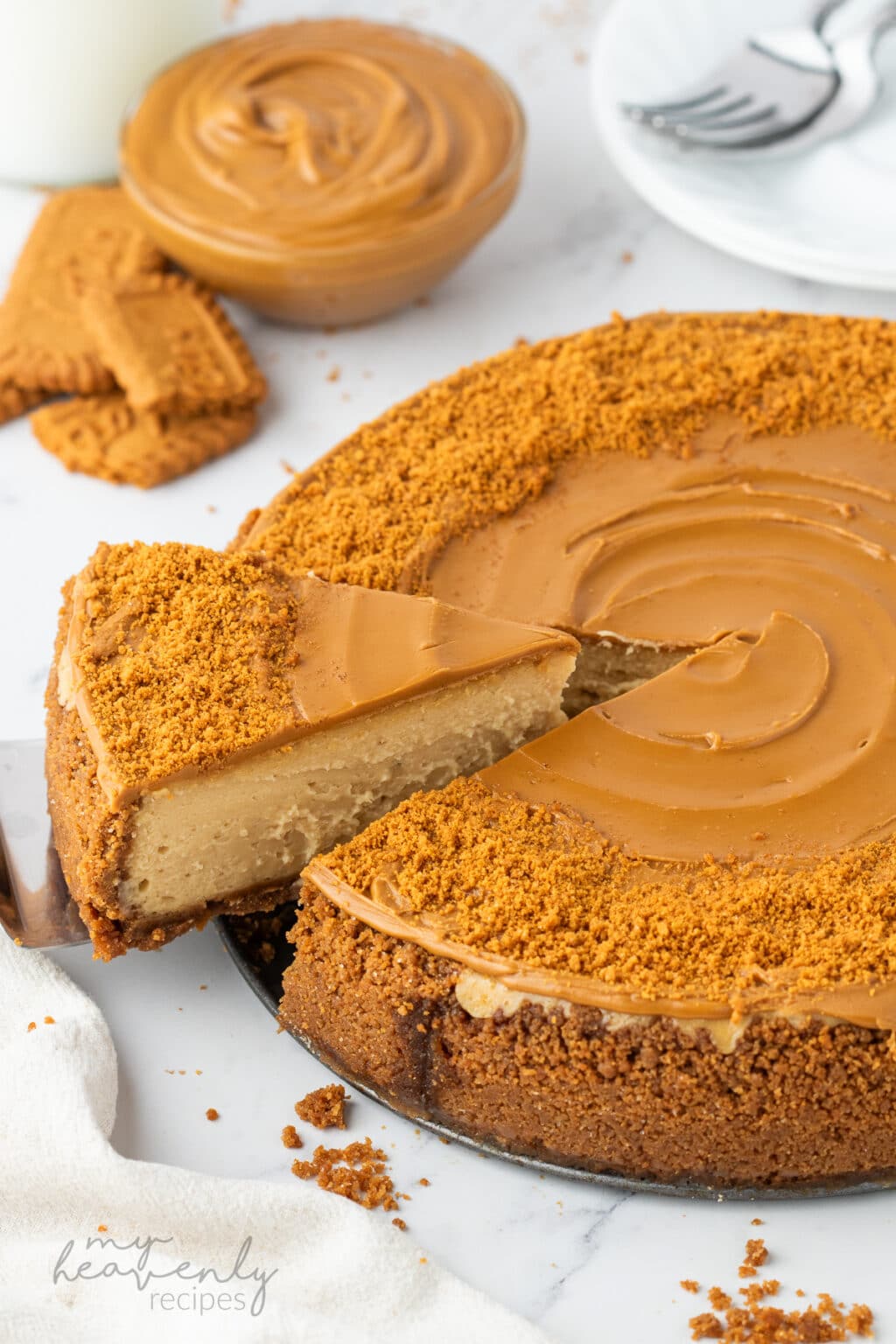 Biscoff Cheesecake Recipe - My Heavenly Recipes