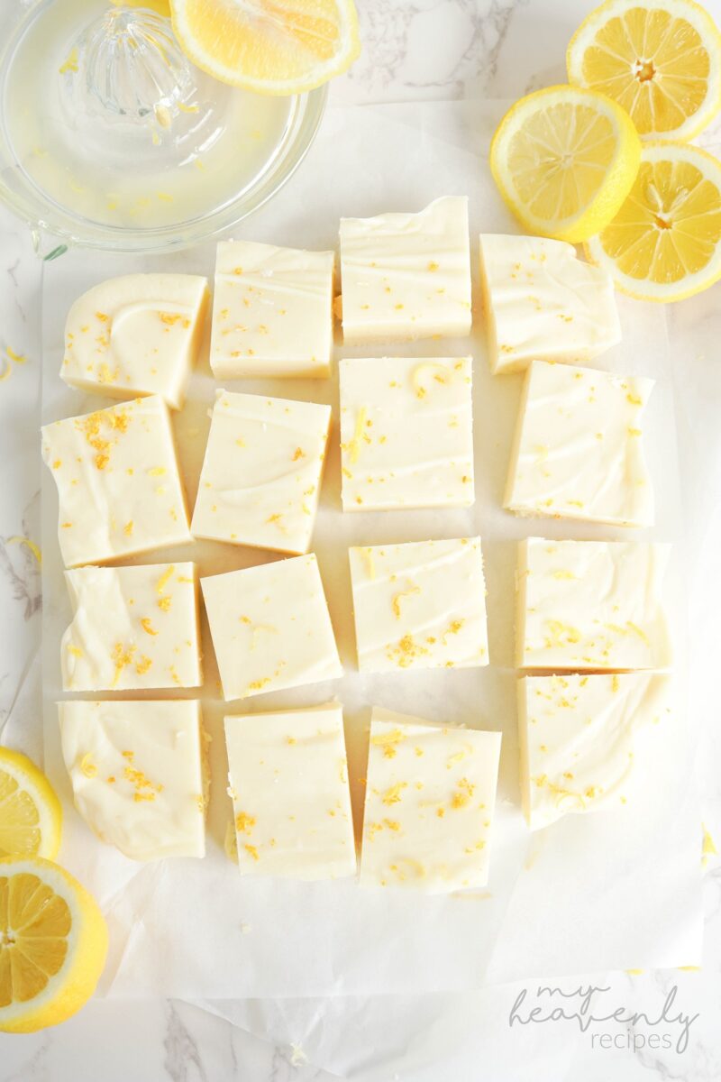 Lemon Fudge Recipe - My Heavenly Recipes
