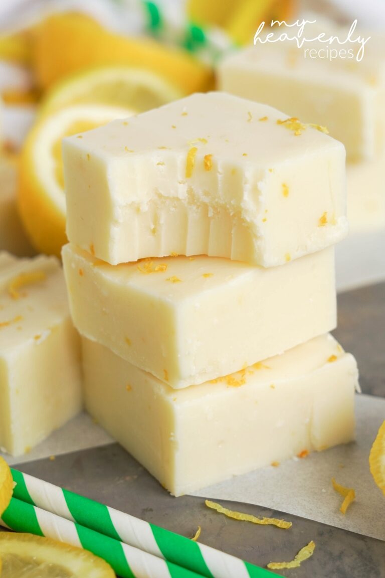 Lemon Fudge Recipe - My Heavenly Recipes