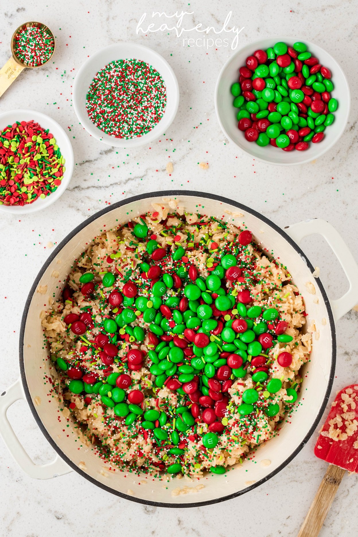 Christmas Rice Krispie Treats - My Heavenly Recipes