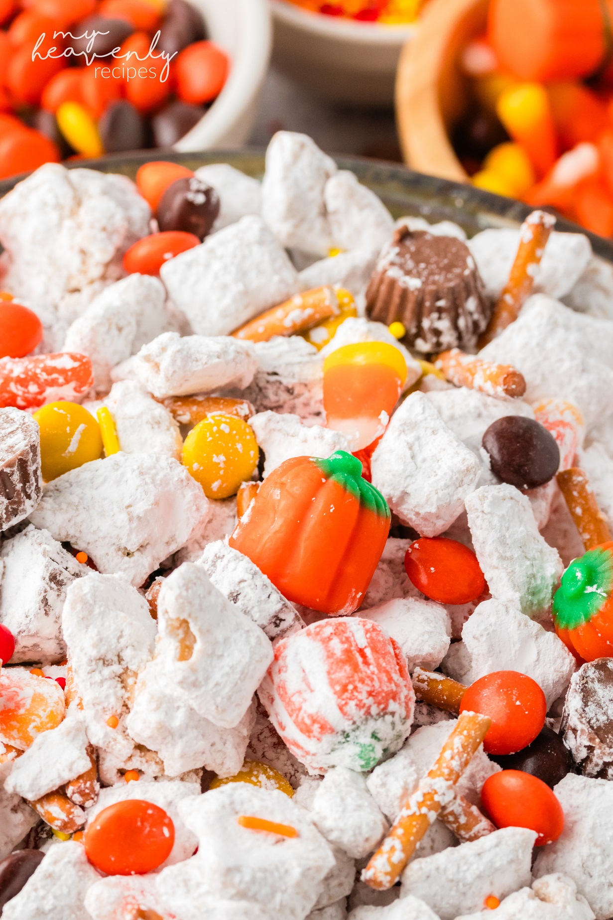 Fall Harvest Puppy Chow Mix - My Heavenly Recipes