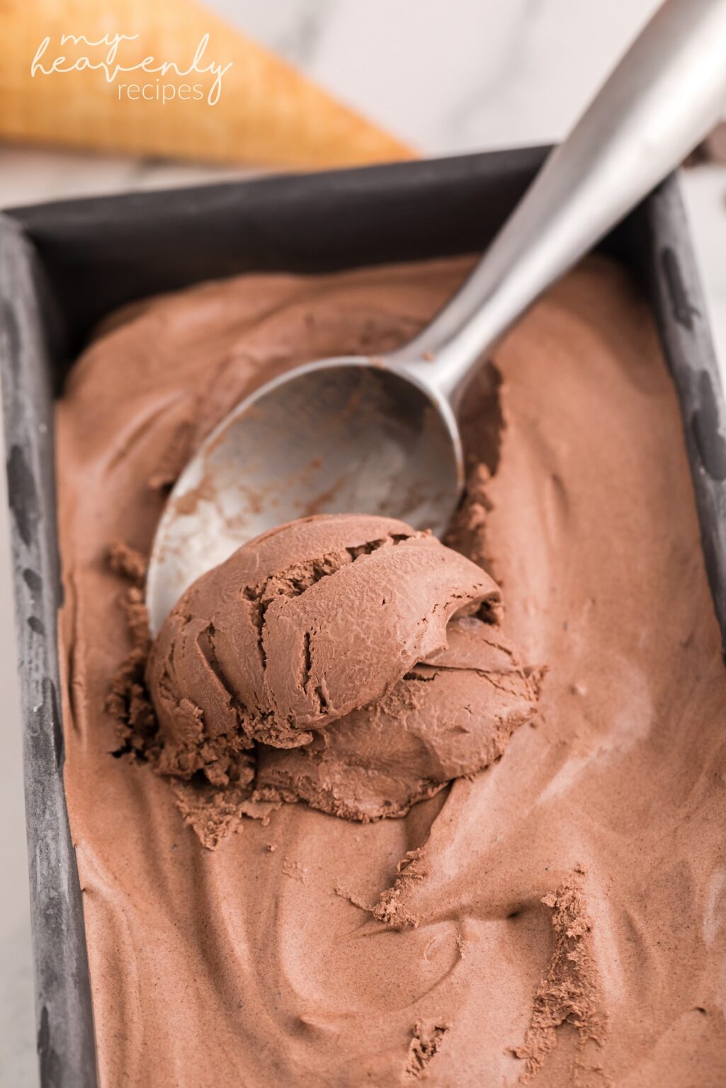 Homemade Chocolate Ice Cream Recipe - My Heavenly Recipes