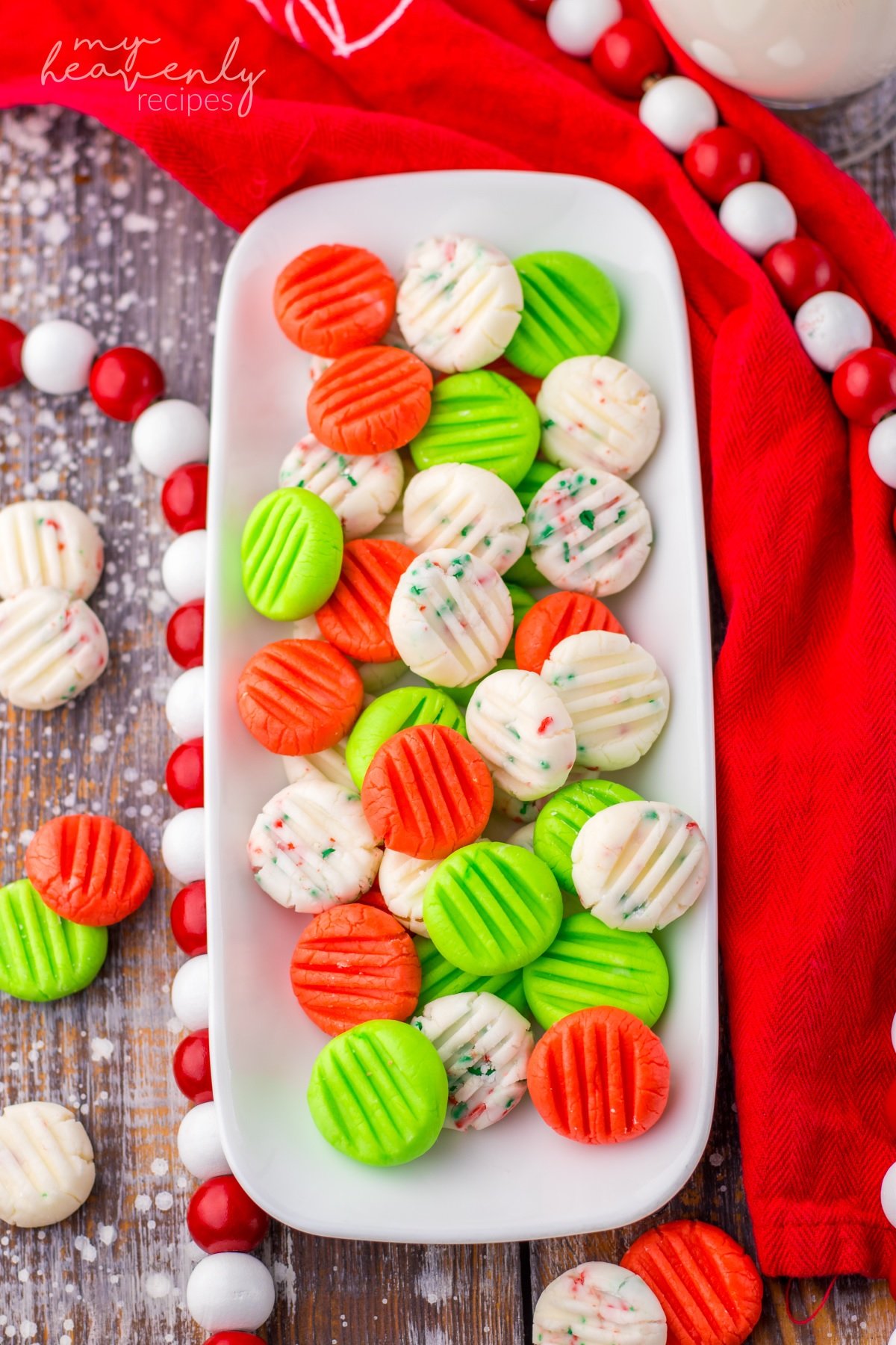 Christmas Cream Cheese Mints Recipe - My Heavenly Recipes
