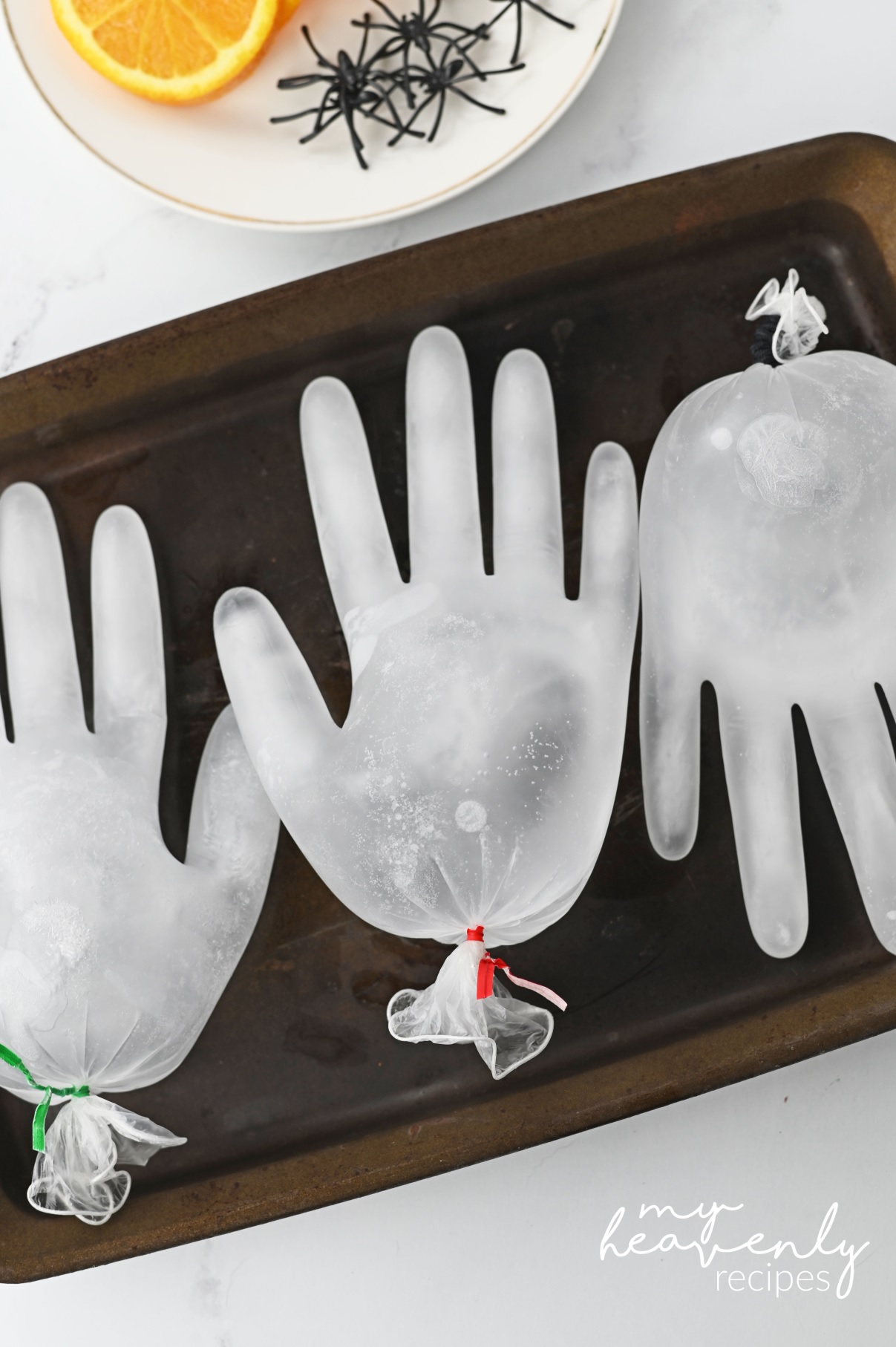 Halloween Punch with Frozen Hands - My Heavenly Recipes