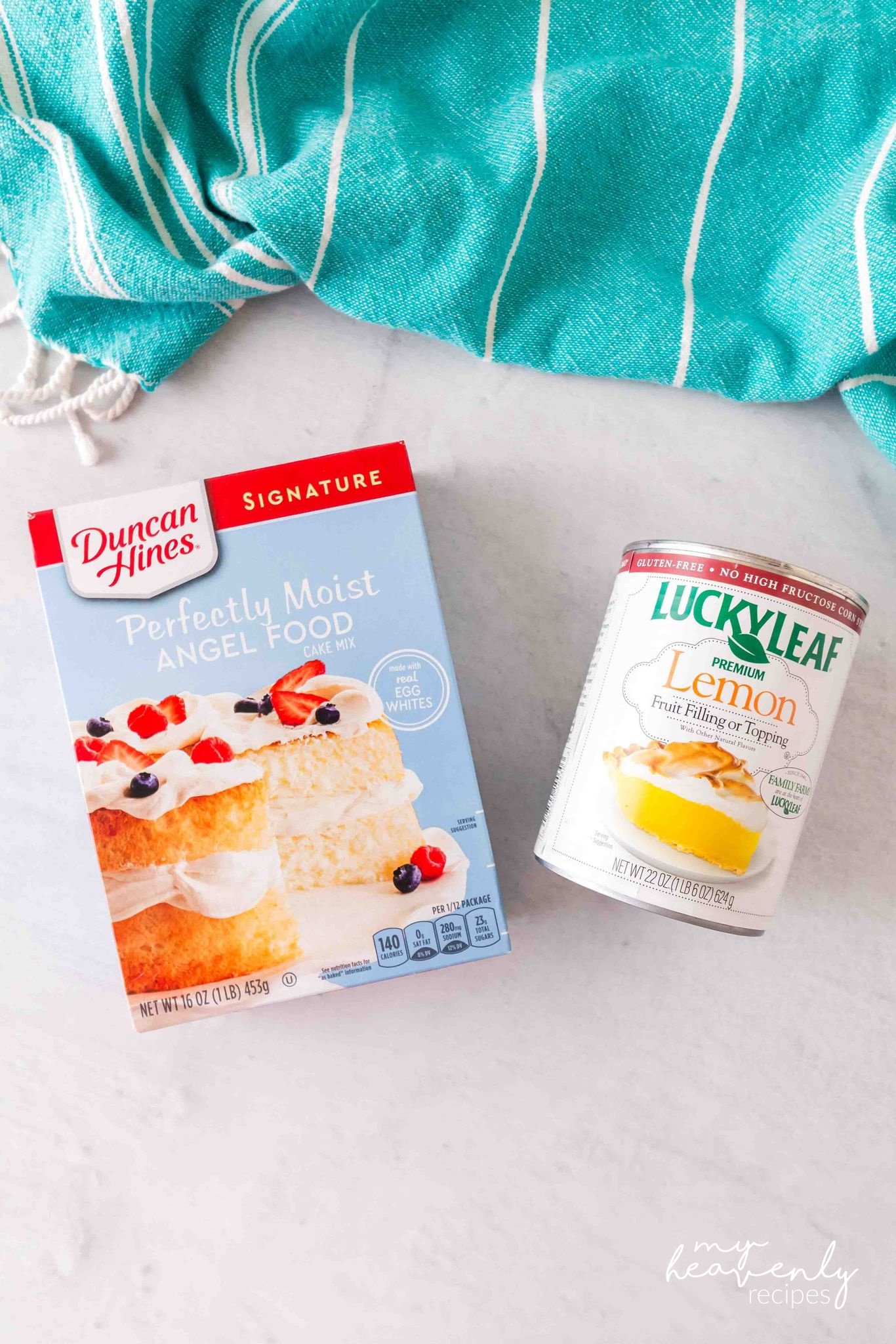 Lemon Angel Food Cake Recipe - My Heavenly Recipes