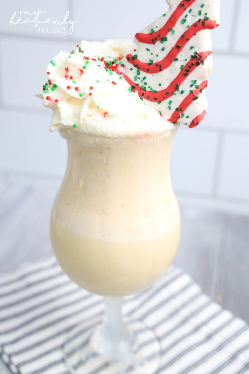 Little Debbie Christmas Tree Cake Shake - My Heavenly Recipes