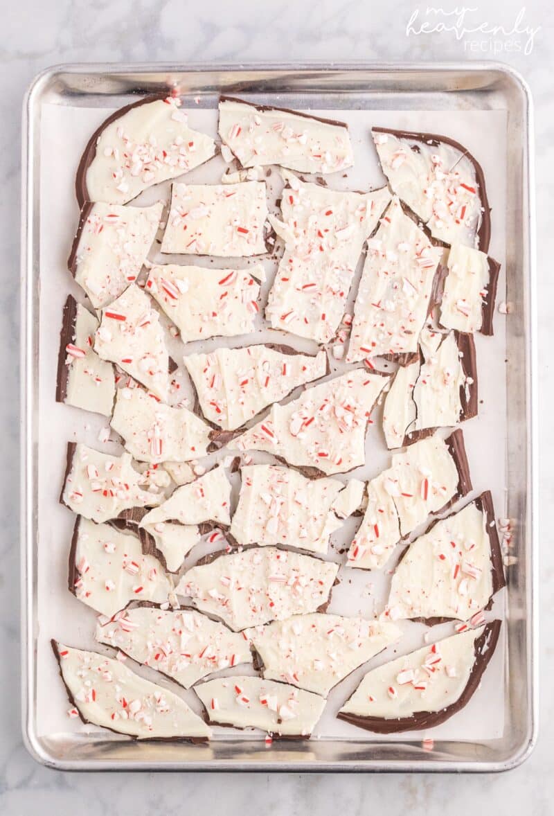 Easy Peppermint Bark Recipe - My Heavenly Recipes