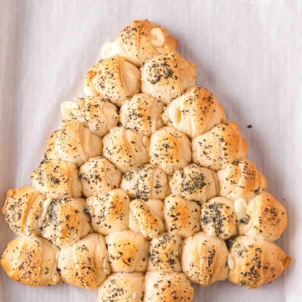 Christmas Tree Pull Apart Bread Appetizer - My Heavenly Recipes
