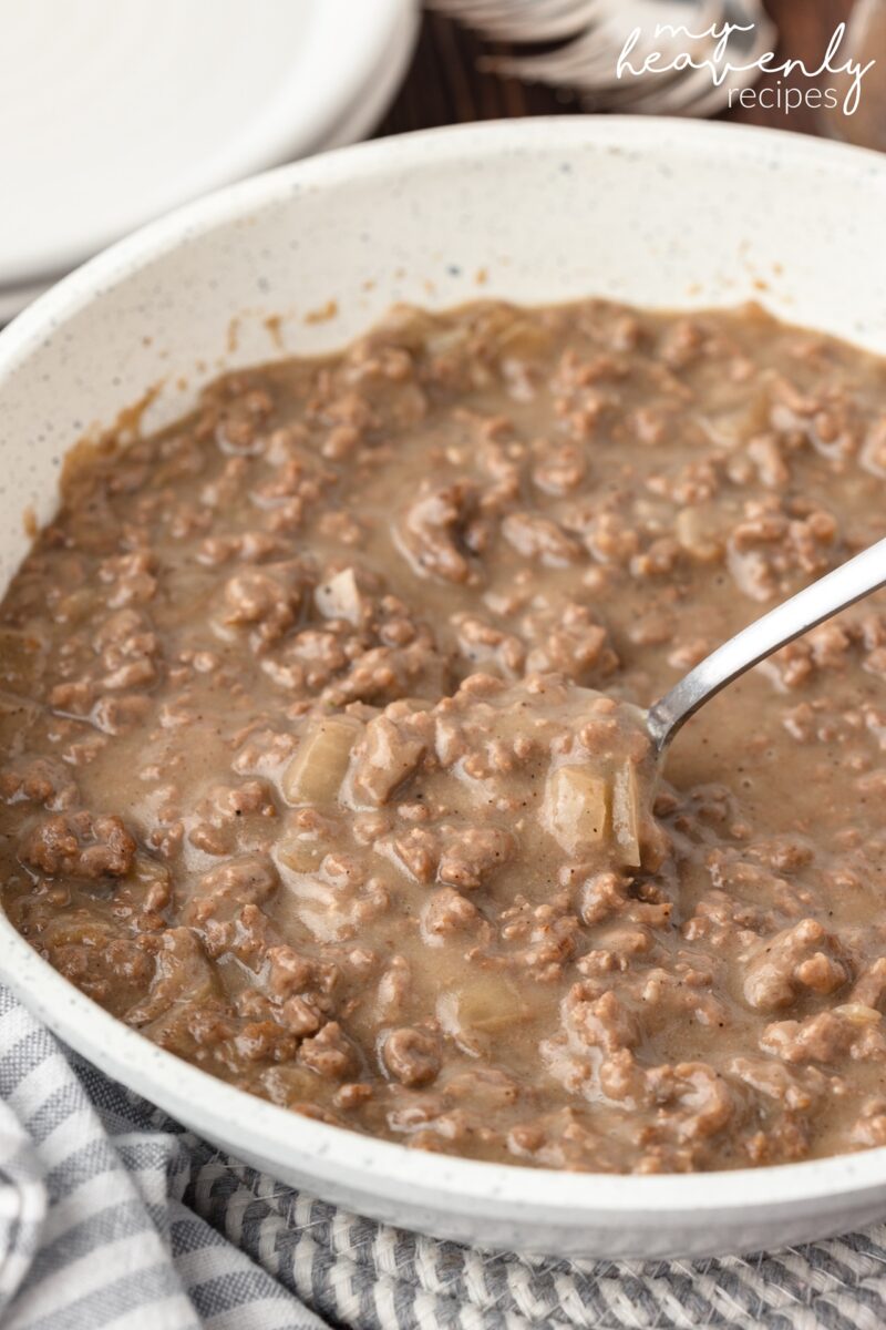Hamburger Gravy Recipe - My Heavenly Recipes