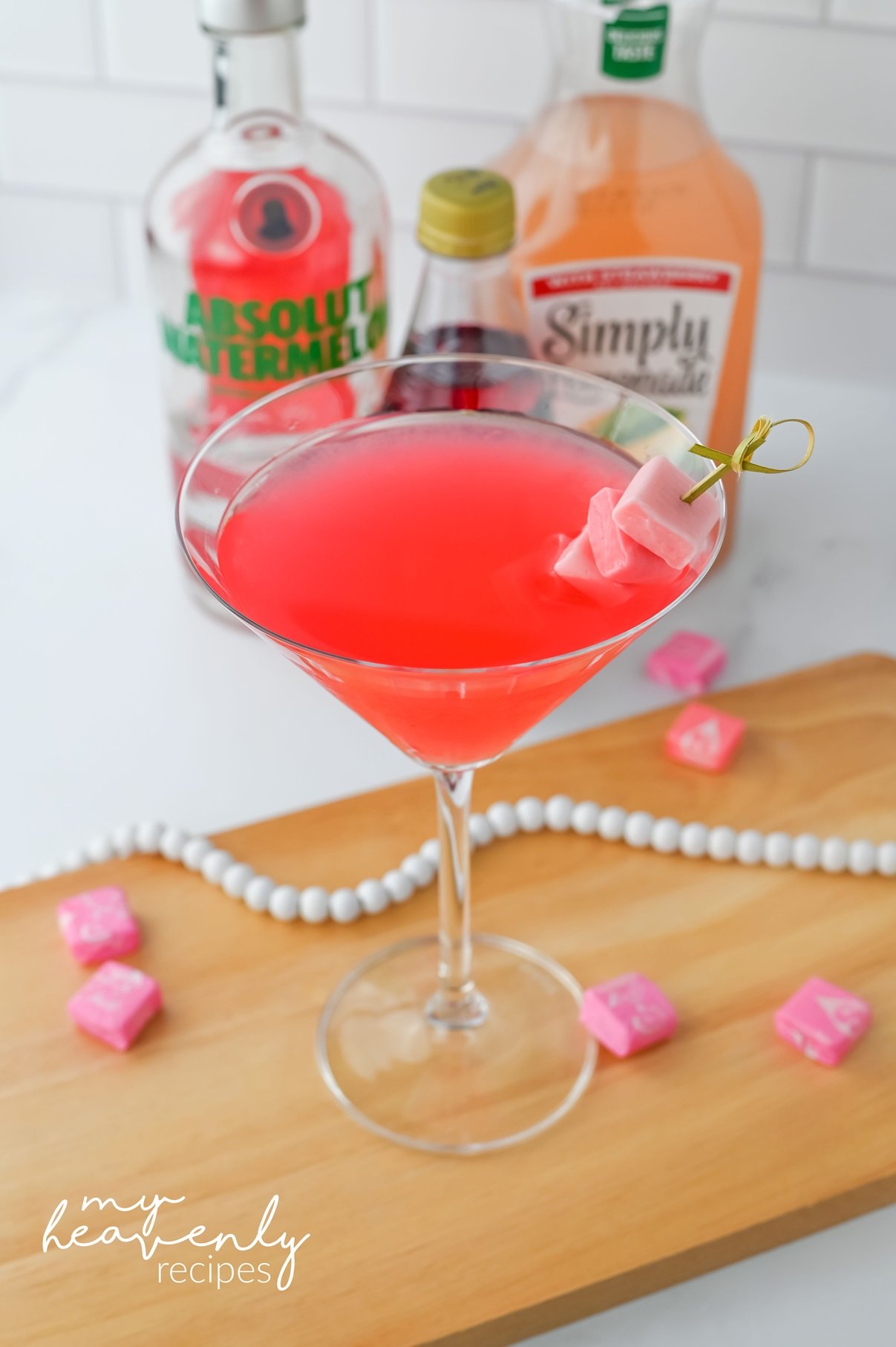 Pink Starburst Martini Recipe - My Heavenly Recipes