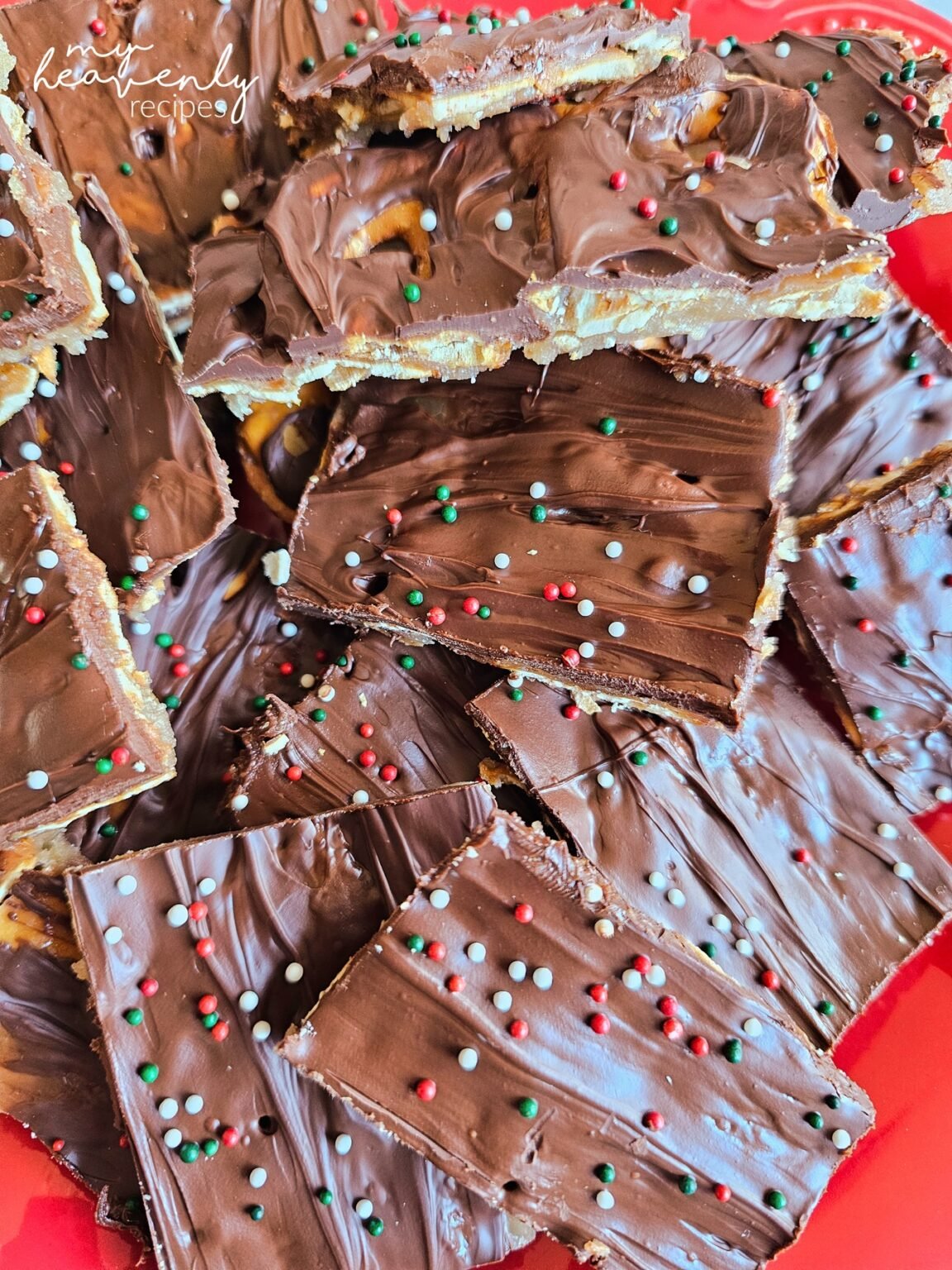 Pretzel Christmas Crack Recipe - My Heavenly Recipes