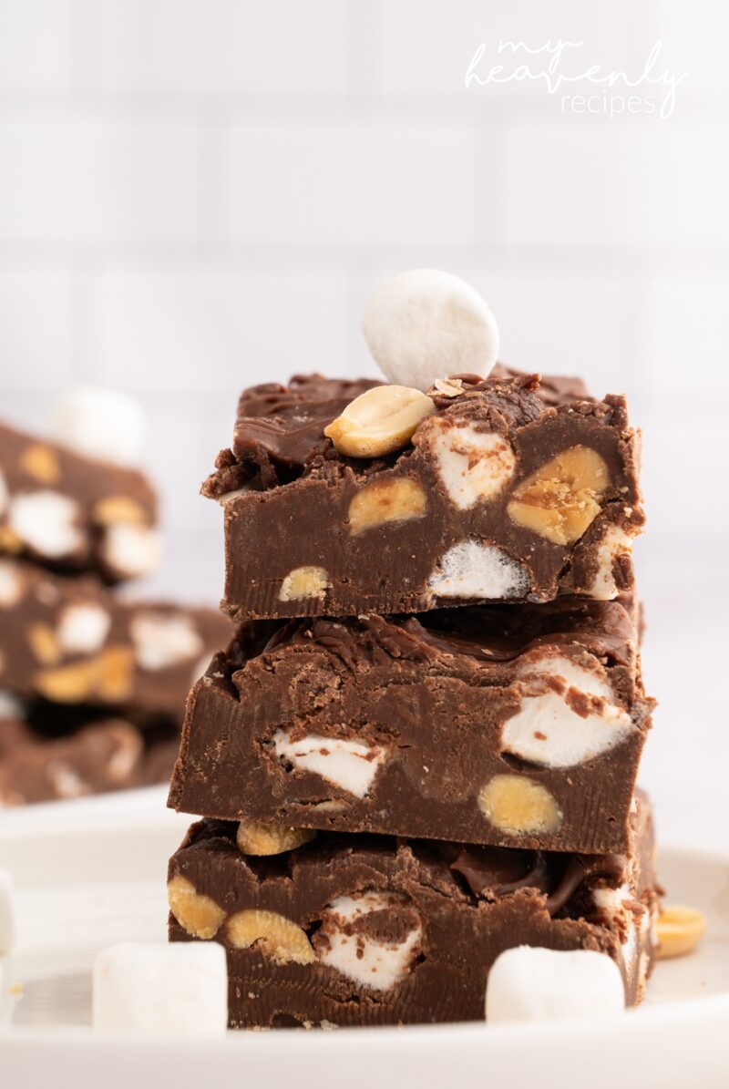 Rocky Road Fudge Recipe - My Heavenly Recipes