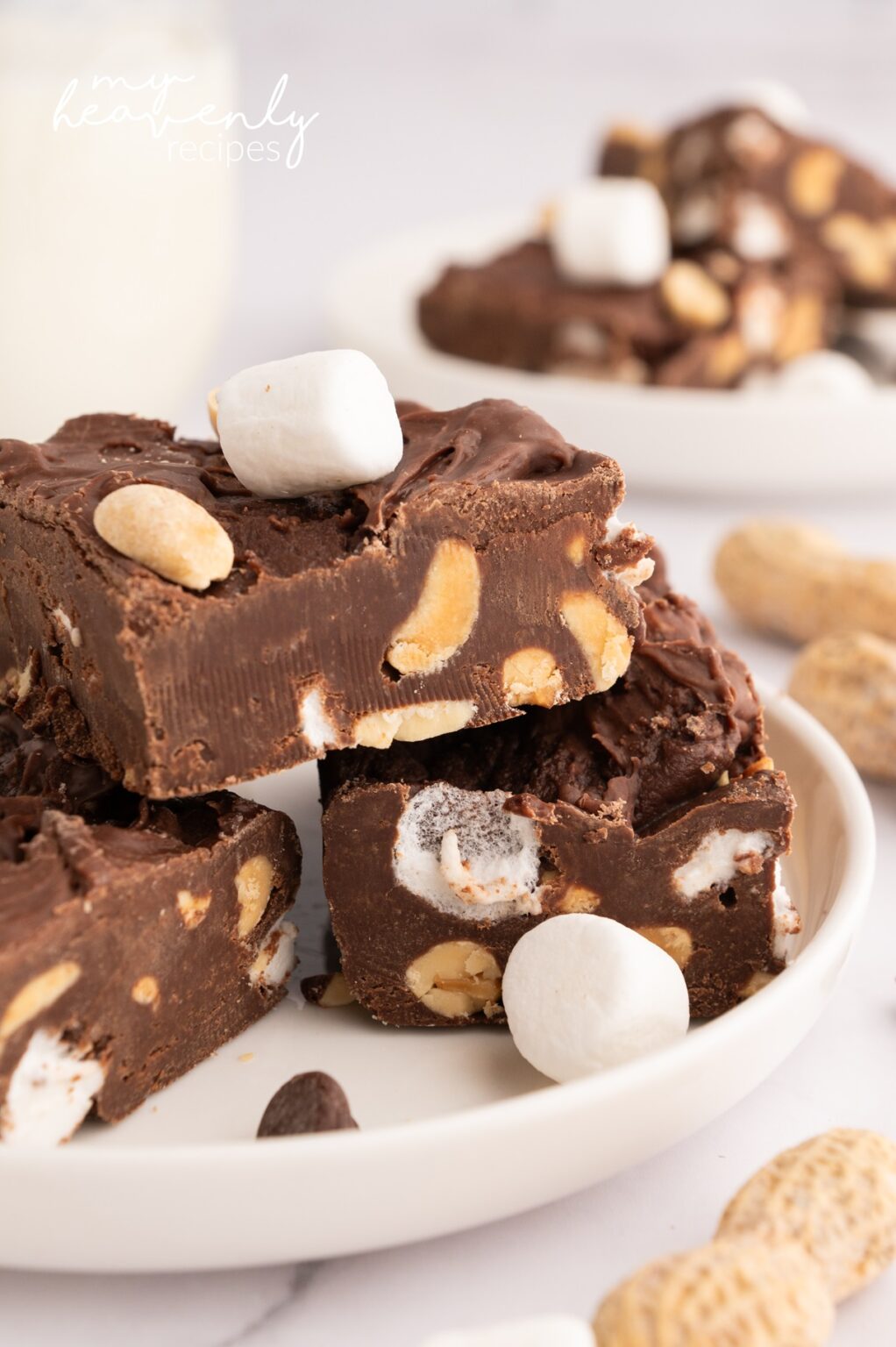 Rocky Road Fudge Recipe - My Heavenly Recipes