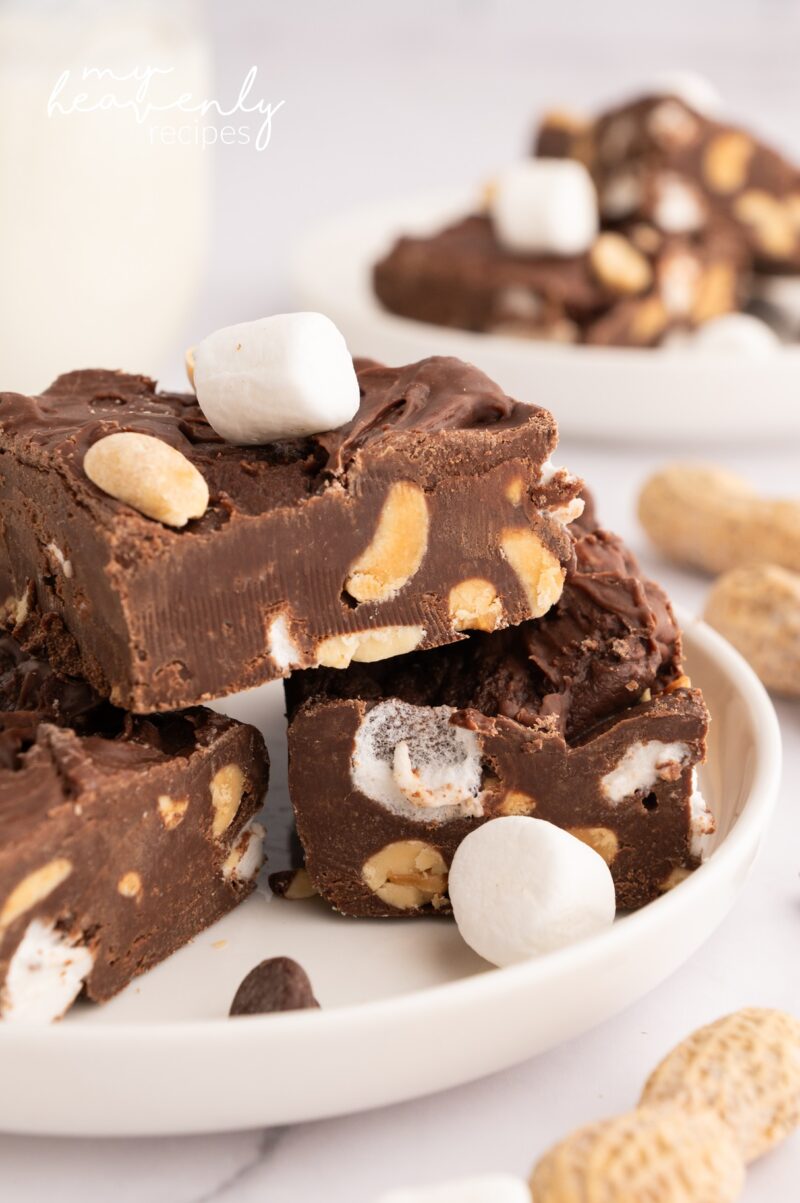 Rocky Road Fudge Recipe - My Heavenly Recipes