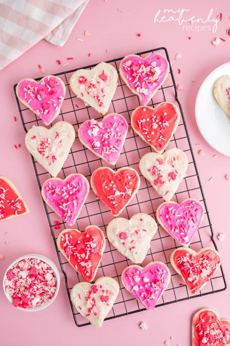 Valentines Day Sugar Cookie Recipe - My Heavenly Recipes