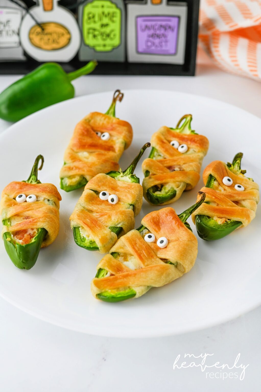 Mummy Jalapeno Poppers - My Heavenly Recipes